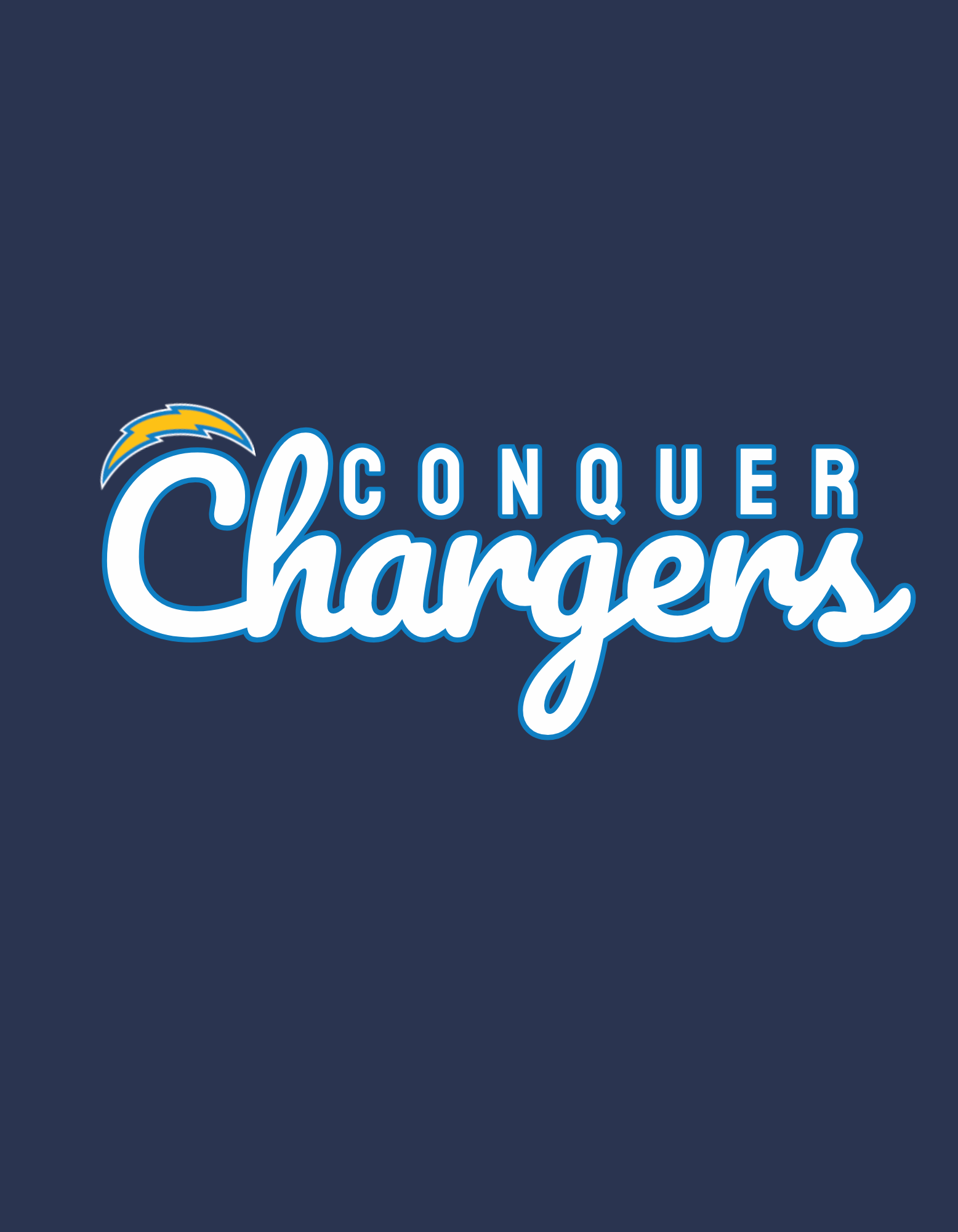 CONQUER CHARGERS-BASIC BOLT – Two Giraffes Designs